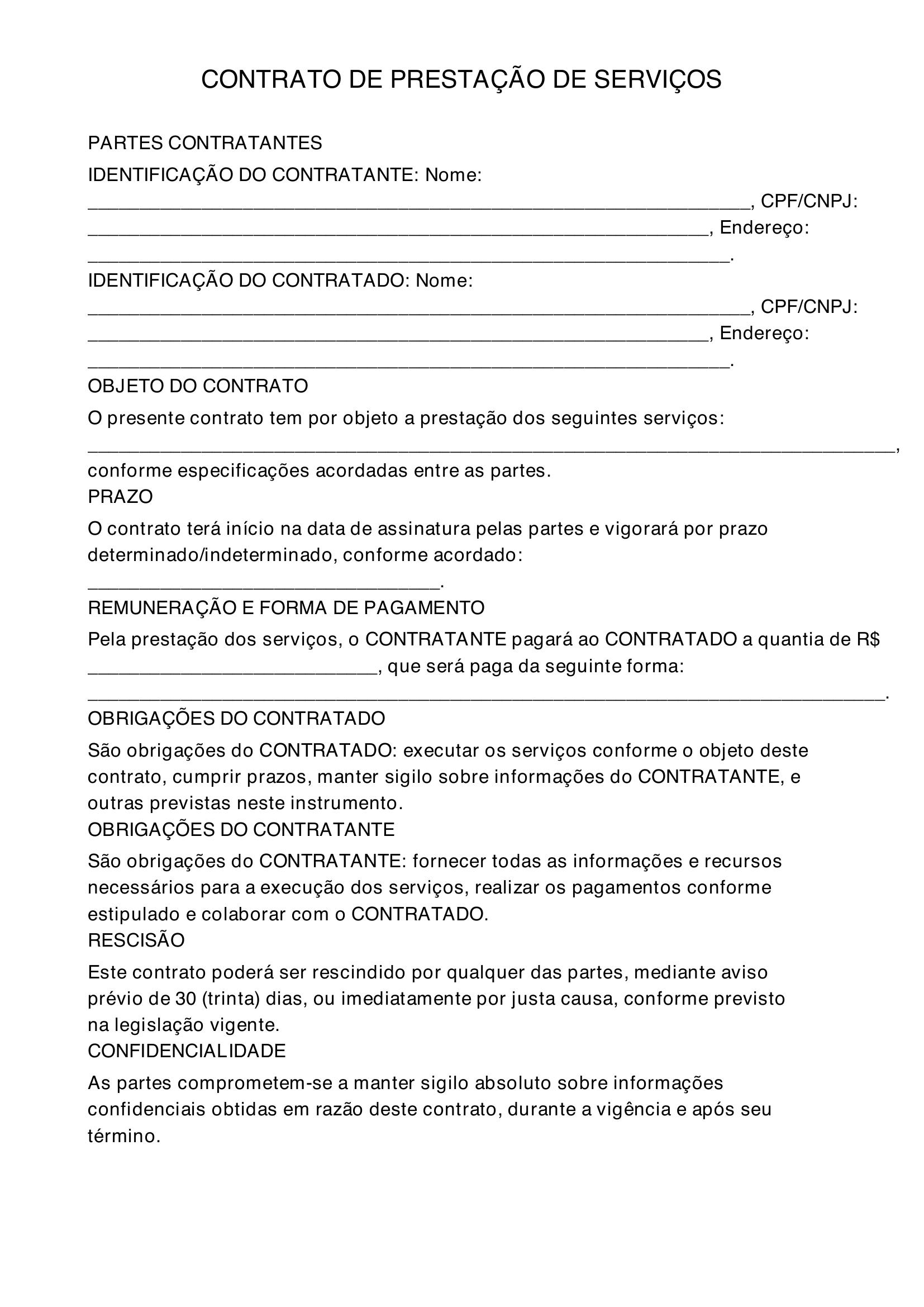 Modelo Contrato Visual Law